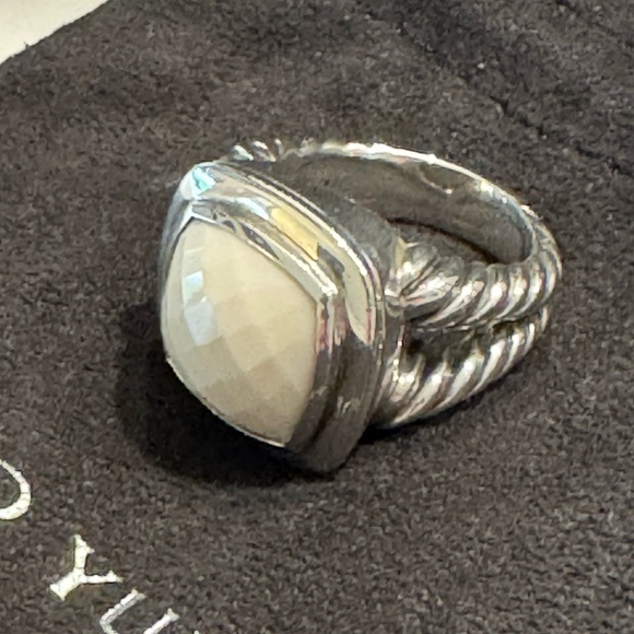 David Yurman | Jewelry | David Yurman Albion White Agate Ring Size 75 ...